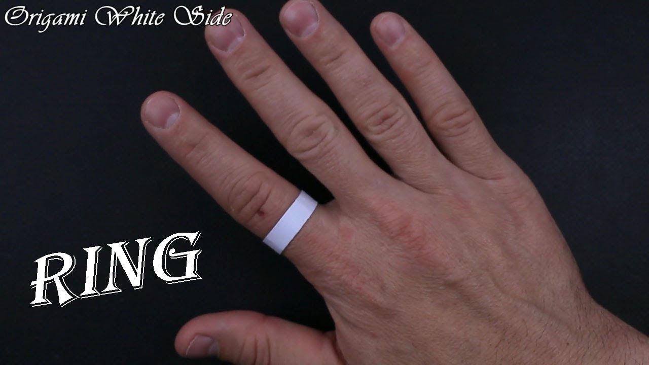 How to make a ring out of paper - YouTube