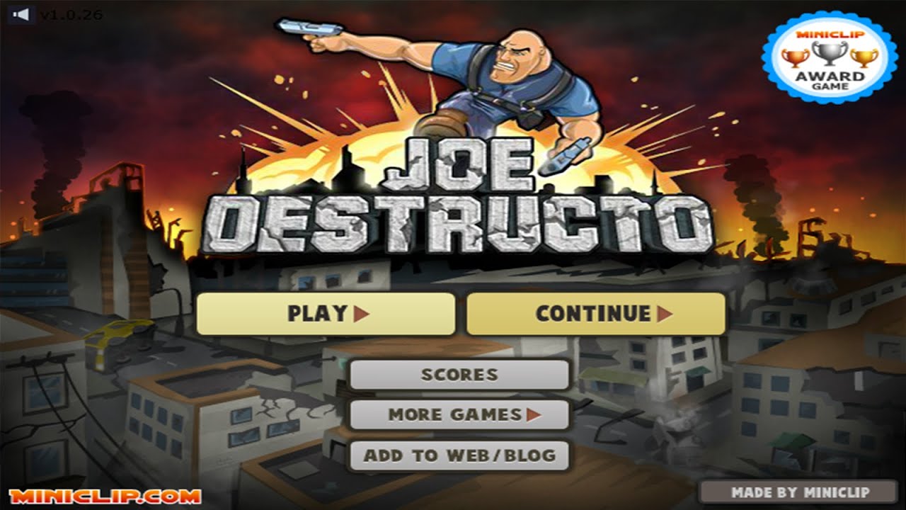 Joe Destructo - (Flash Game) #372 - YouTube