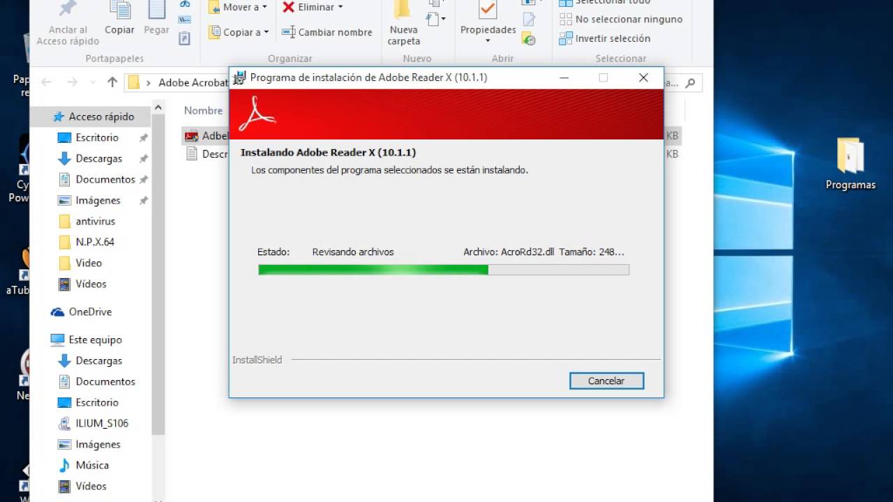 Descargar e instalalar Adobe Acrobat Reader - YouTube