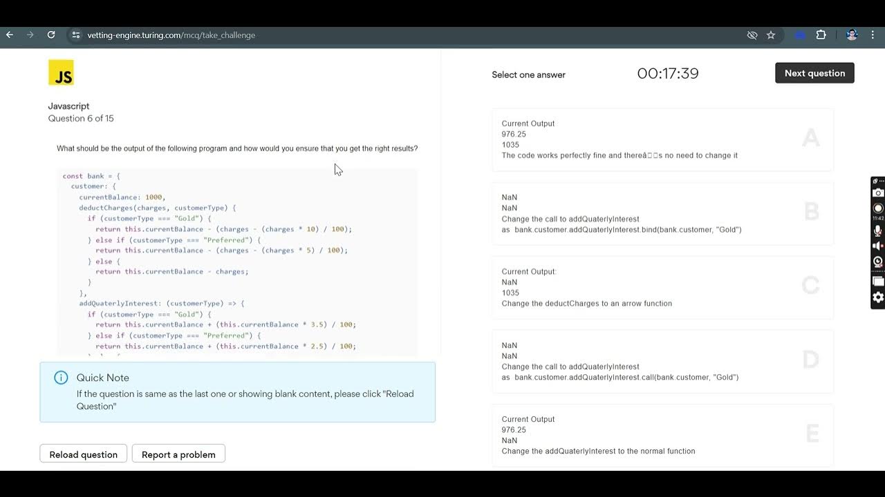 JavaScript MCQs Test Preparation For Turing - YouTube