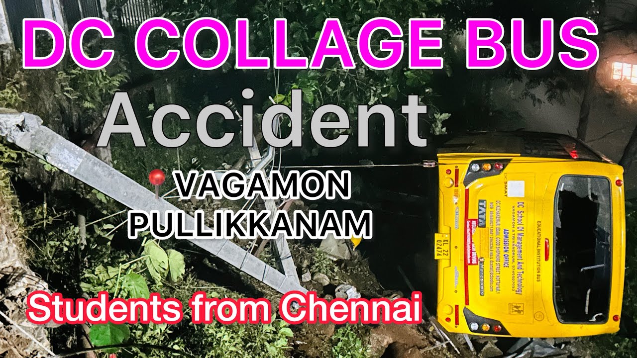 Vagamon DC collage Bus accident 24-4-25 7.30 pm - YouTube