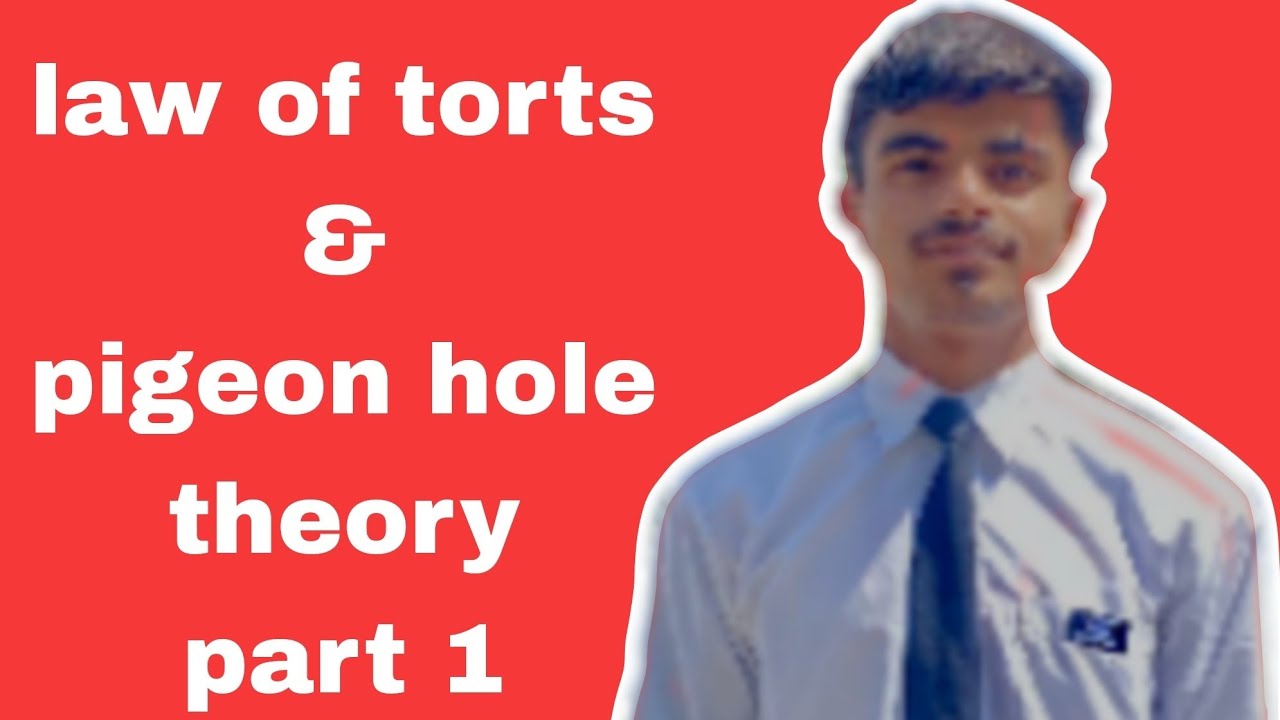 Law of torts | pigeon hole theory | part 1 - YouTube