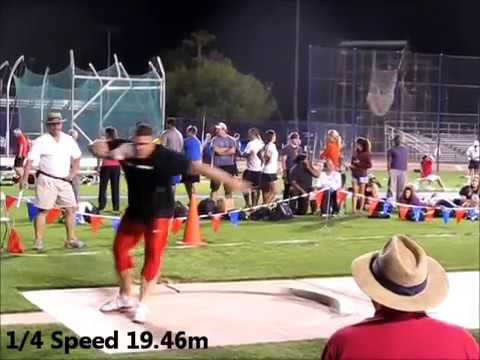 Justin Rodhe 20.06m Analysis of Back Leg Mistake - YouTube