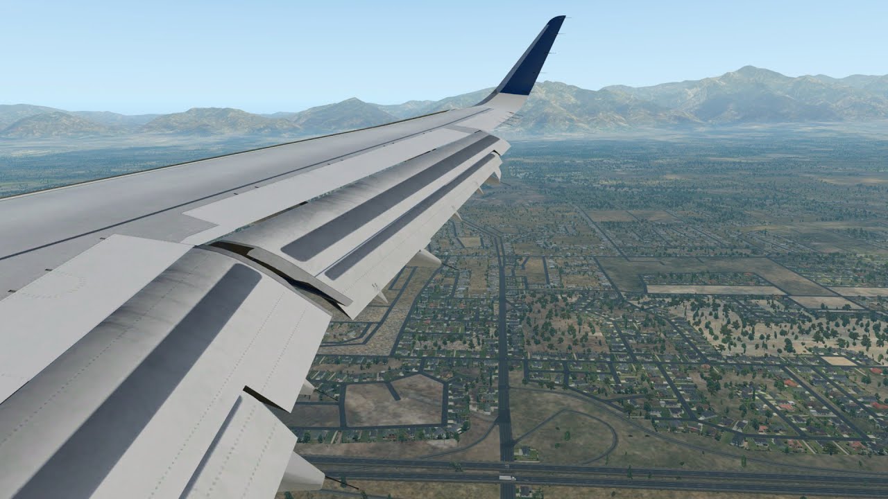 [4K] Scenic Wing View Arrival Into Salt Lake City Airport | Delta ...