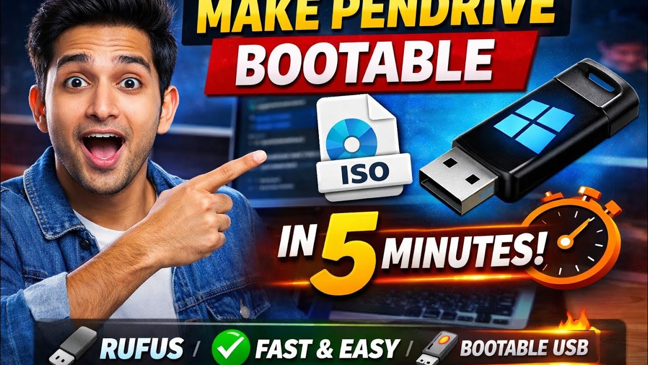 Create Bootable USB Easily | 5-Minute Trick to Make Pendrive Bootable ...