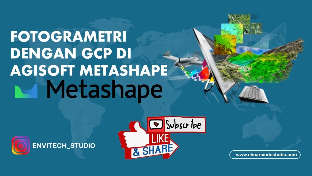 Proses (WORKFLOW) Pengolahan Foto Drone dengan GCP (Geodetik) menggunakan Agisoft Metashape Pro ...