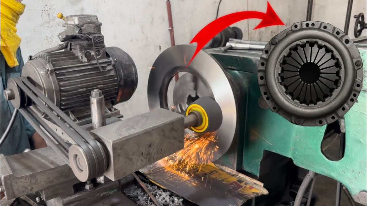 “Clutch Pressure Plate Resurfacing | Heavy Duty Lathe Machine Work” - YouTube
