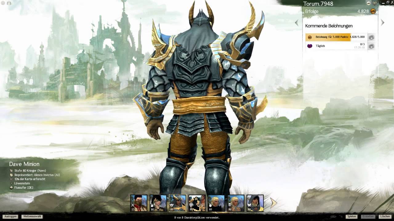 GW2 Guild Wars 2 My Characters Alesco Invictus Flussufer F2P MMORPG MMO ...