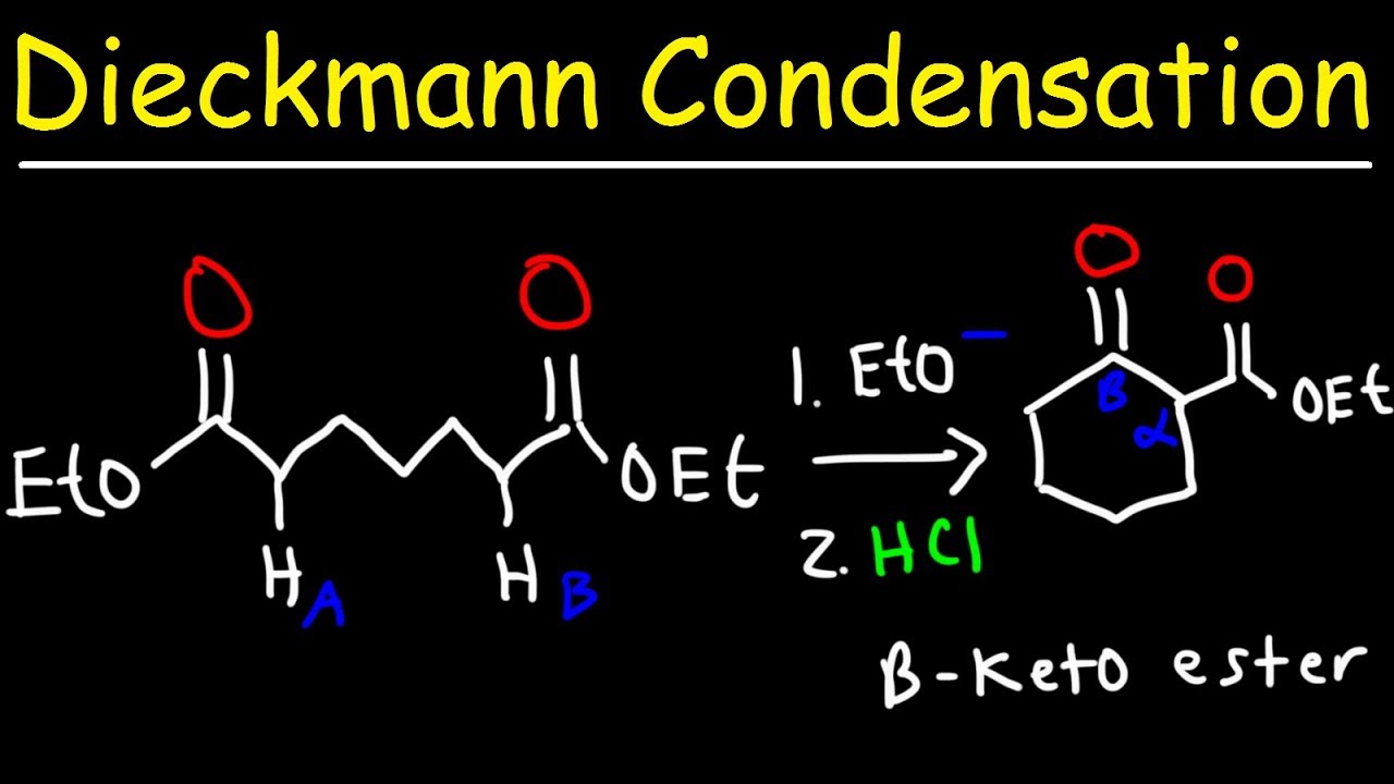 Dieckmann Condensation Reaction Mechanism - YouTube