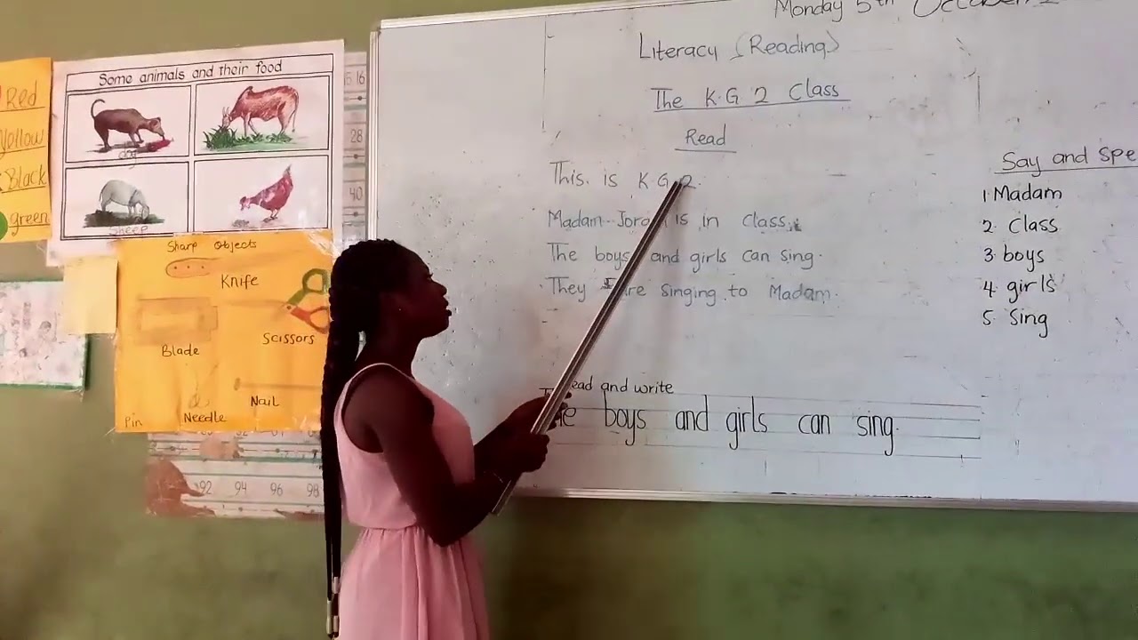 LITERACY LESSON FOR KINDERGARTEN 2 - YouTube