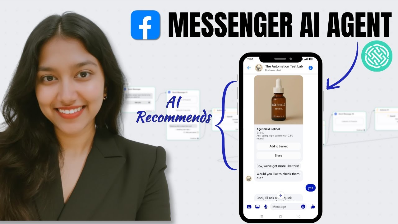 Build an E-com Facebook Messenger AI Agent in Minutes - YouTube