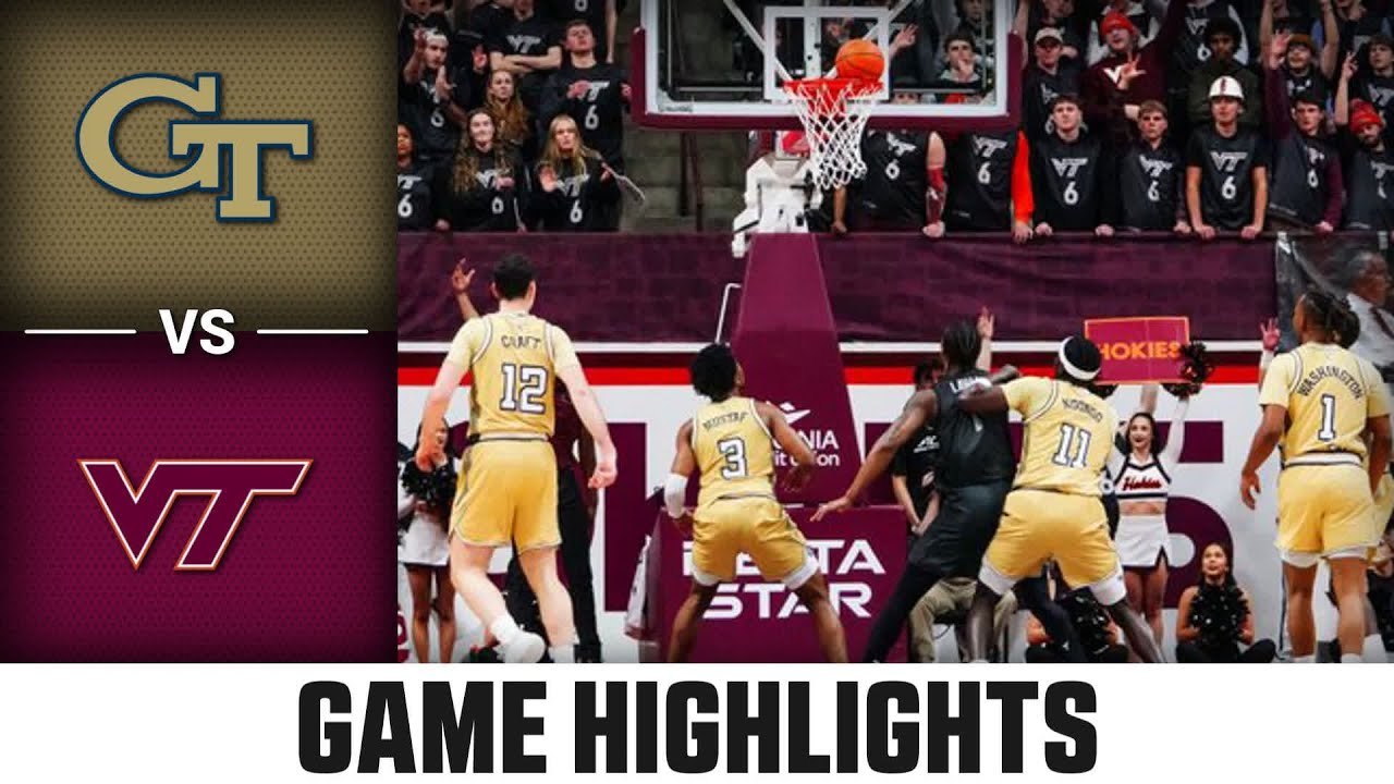 Georgia Tech vs. Virginia Tech Game Highlights | 2025-26 ACC Men's ...