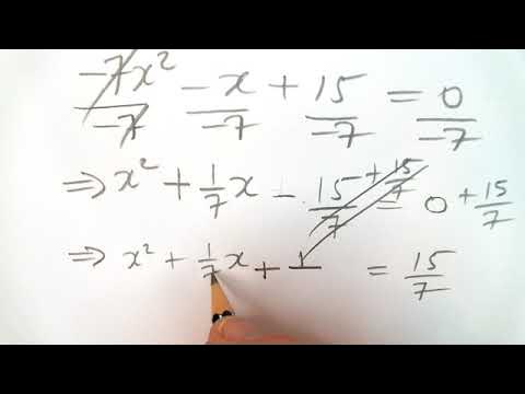 Completing the square IGCSE Ex 13 10 Q4f - YouTube