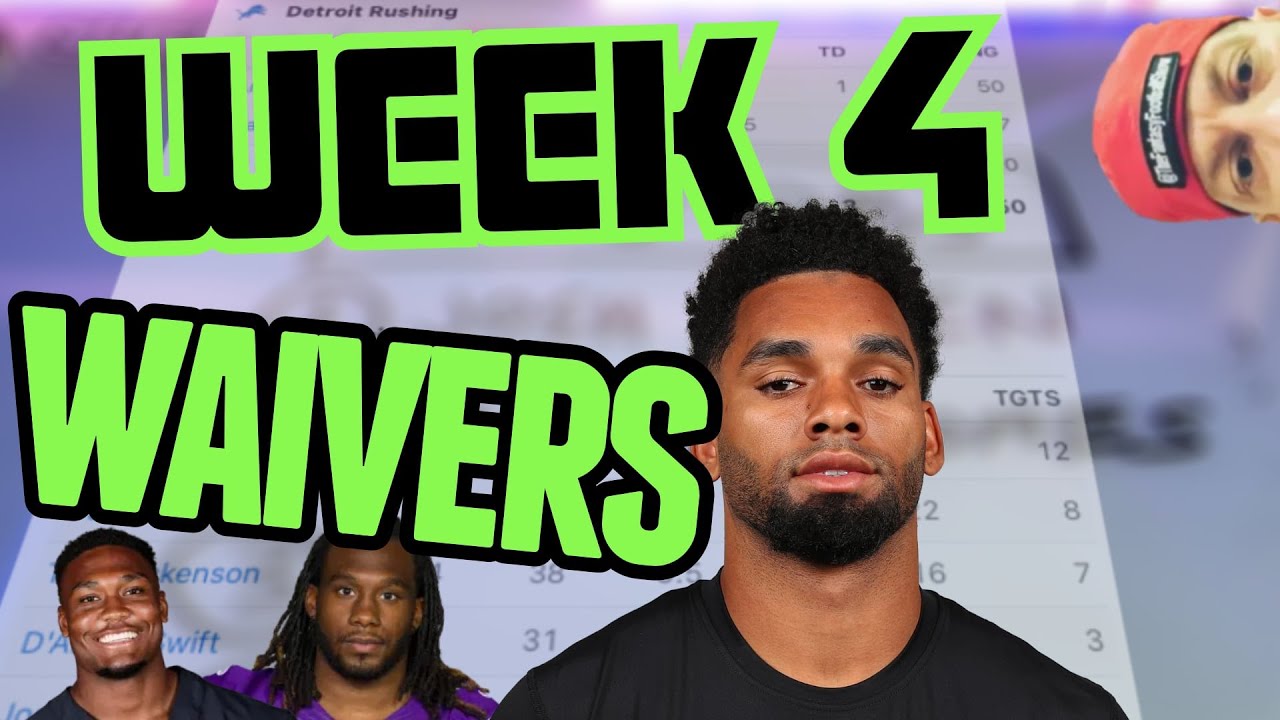 Week 4 Fantasy Football Waiver Wire Adds.. who can win a league? - YouTube