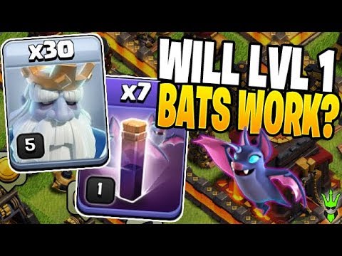 Can Level 1 Bat Spells be Effective?! - Clash of Clans - YouTube