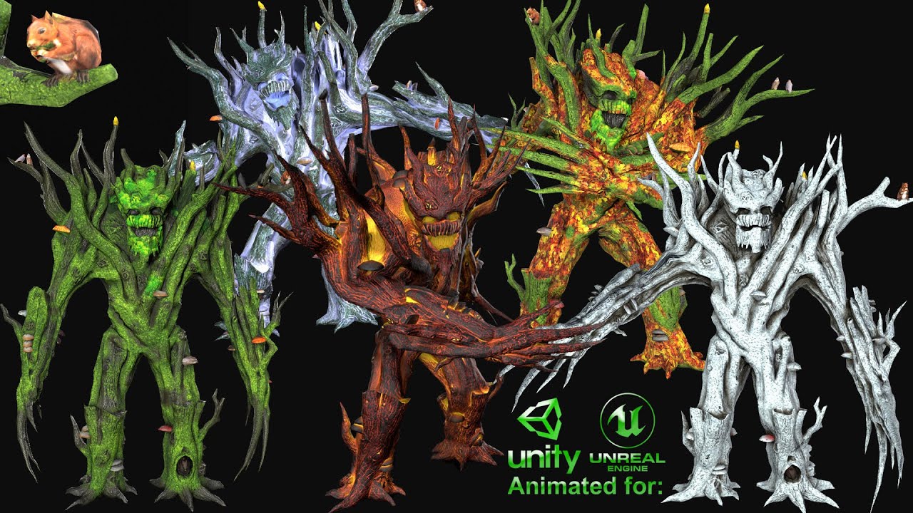 3D Game Ready Character - Treant - YouTube