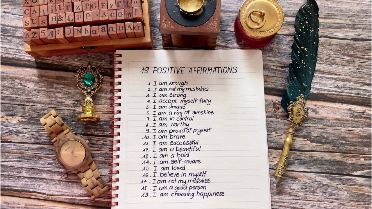 Neat, Clean Print Handwriting Practice: Write 19 Positive Affirmations ...