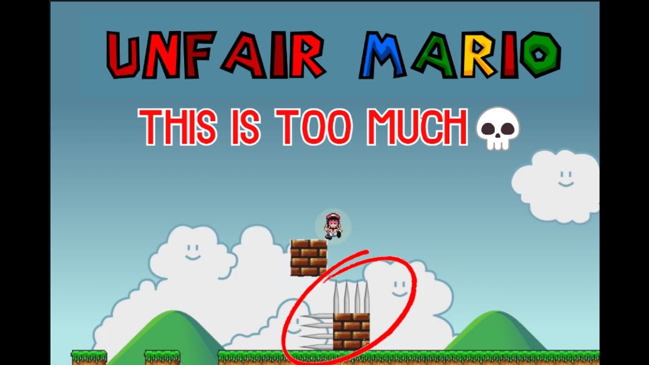 Bruh Who Made this Game 💀 | Unfair Mario 😭 - YouTube