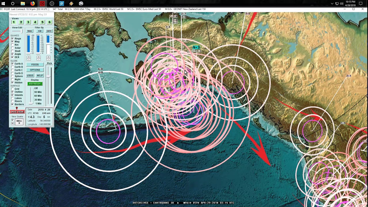 4/28/2018 -- Earthquakes are following a pattern -- Pressure transfer ...