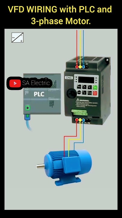 control VFD with PLC connection. #shorts #electric - YouTube