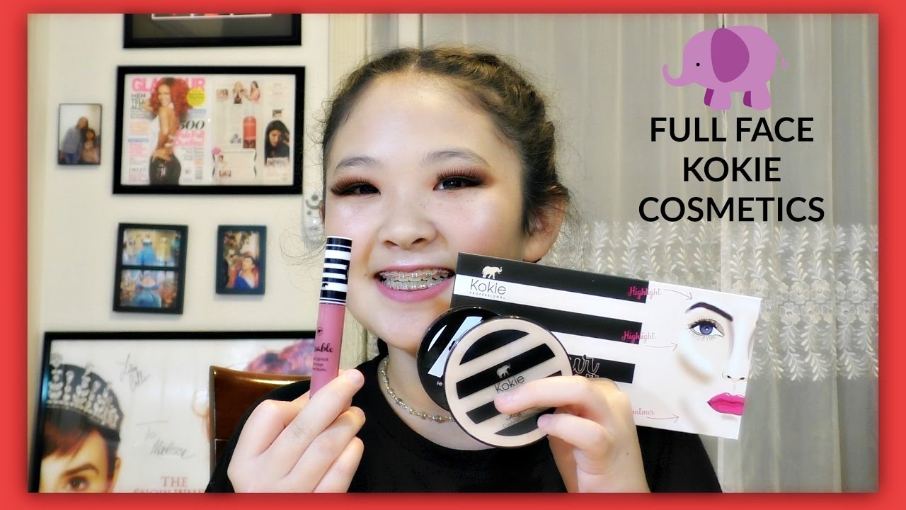 FULL FACE OF KOKIE COSMETICS - YouTube