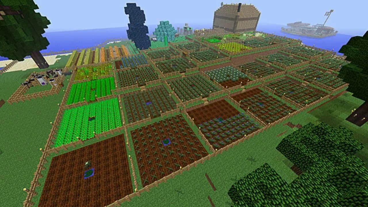 Minecraft: Simple Farming for Beginninging. ops sorry *Beginning - YouTube