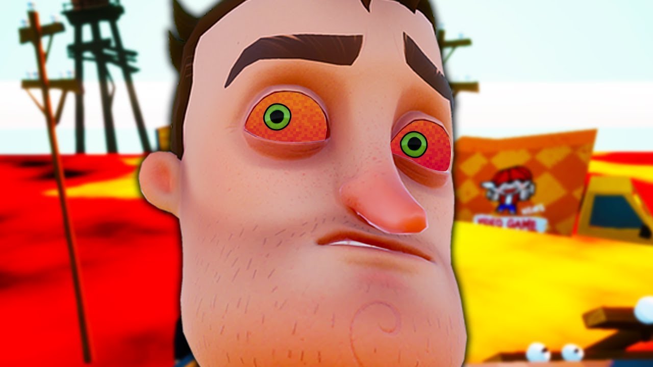 THE FLOOR IS LAVA VGN CHALLENGE MOD (Hello Neighbor Mods Funny Gameplay ...