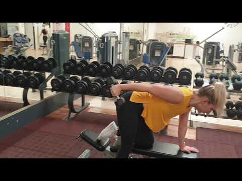Triceps - Kick back aux haltères unilatéral - YouTube
