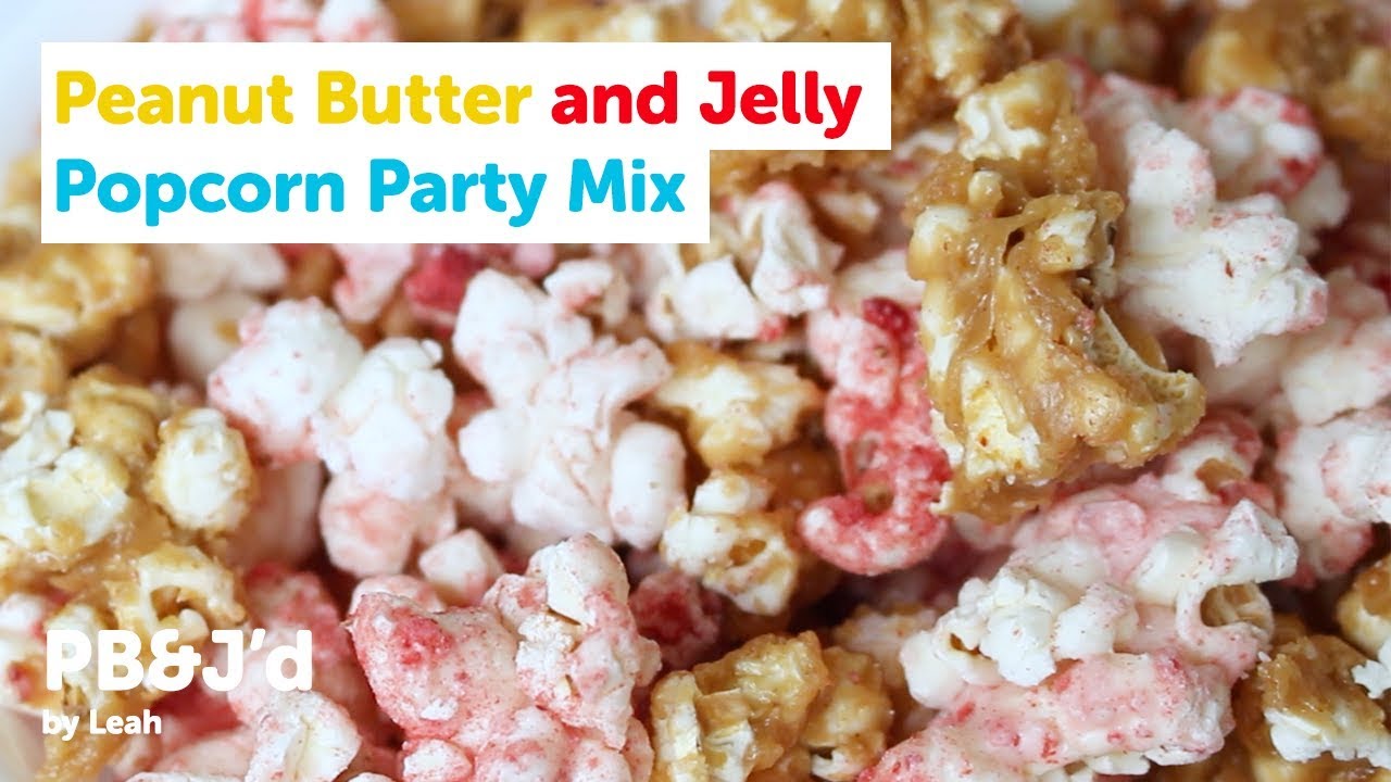Peanut Butter and Jelly Popcorn I PB&J'd - YouTube