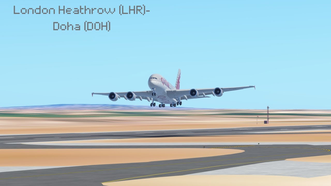 Infinite Flight Livestream Qatar A388 LHR-DOH - YouTube