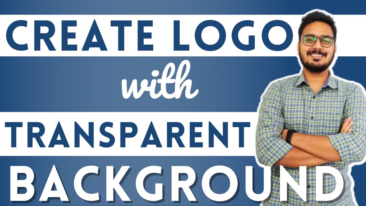 How to create a logo with transparent background - YouTube