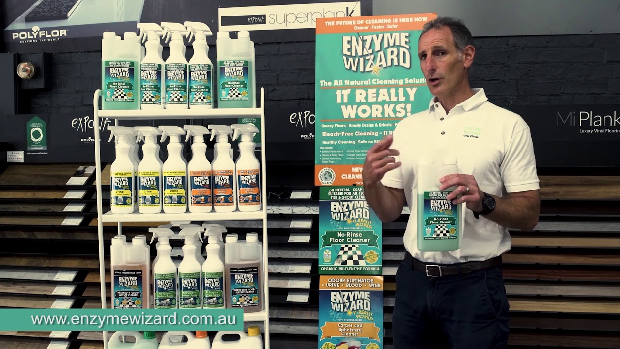 Enzyme Wizard Cleaning - No Rinse Floor Cleaner Training Video - YouTube