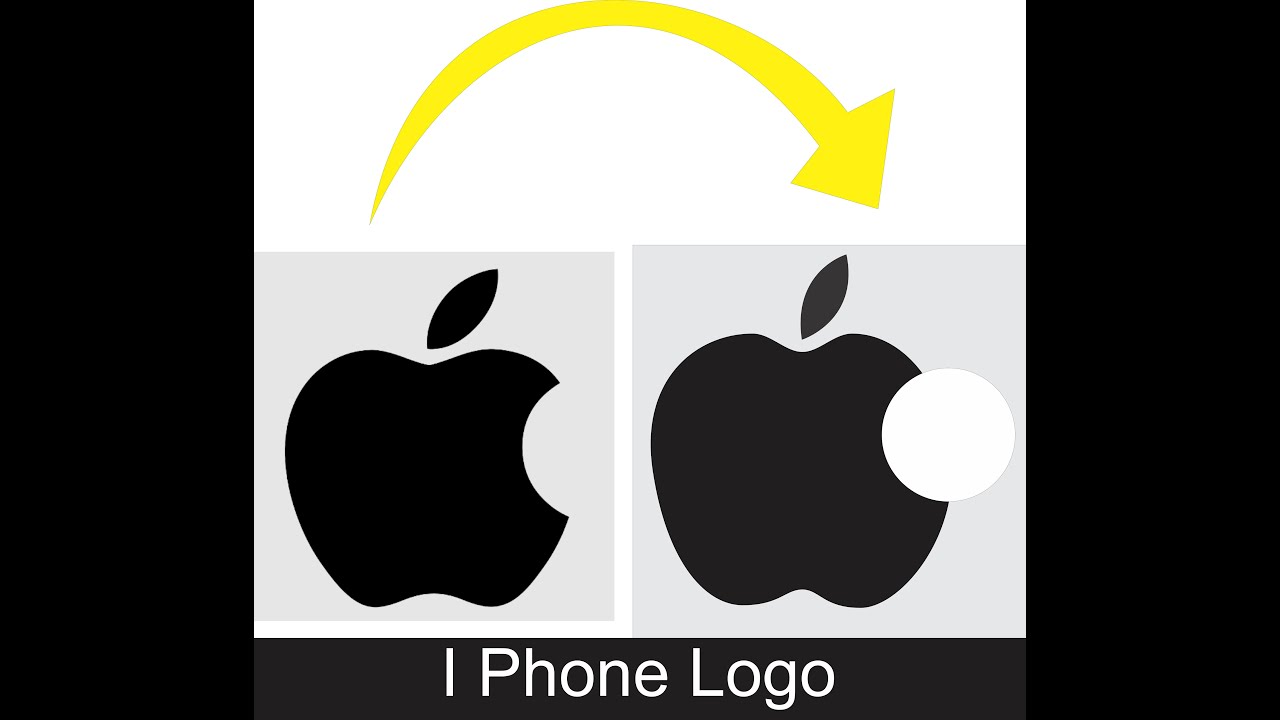 How to make Apple Logo in Corel Draw - YouTube