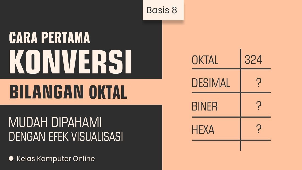 Konversi Bilangan Oktal: Mudah dan Cepat ke Biner, Desimal, dan ...