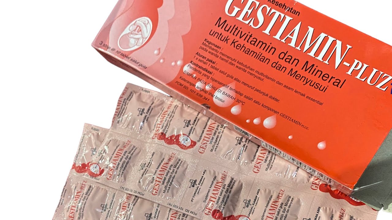 GESTIAMIN-PLUZ Vitamin ibu hamil dan menyusui - YouTube