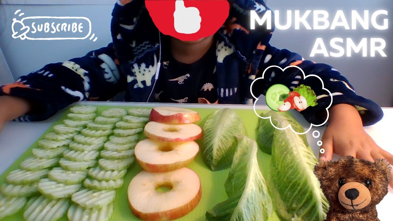Fruits and Veggies Mukbang ASMR! - YouTube