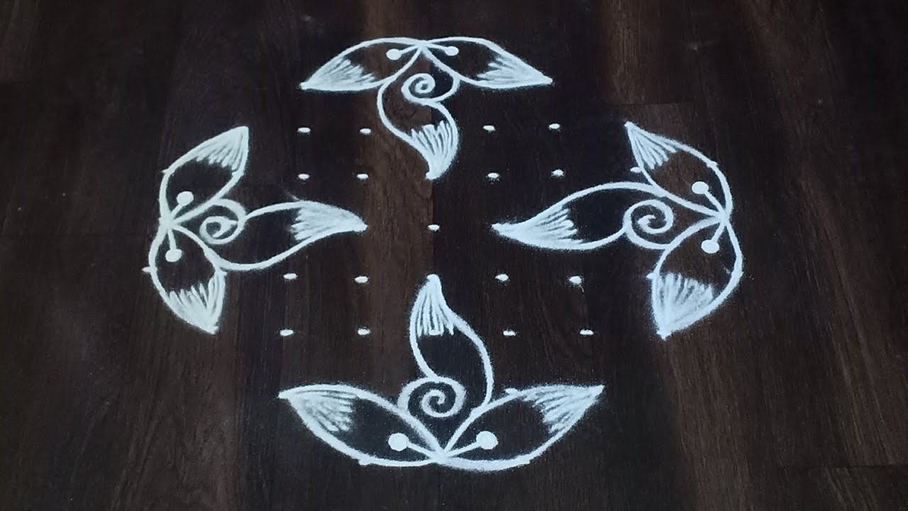 Sravana masam special latest simple muggulu | daily muggulu designs ...
