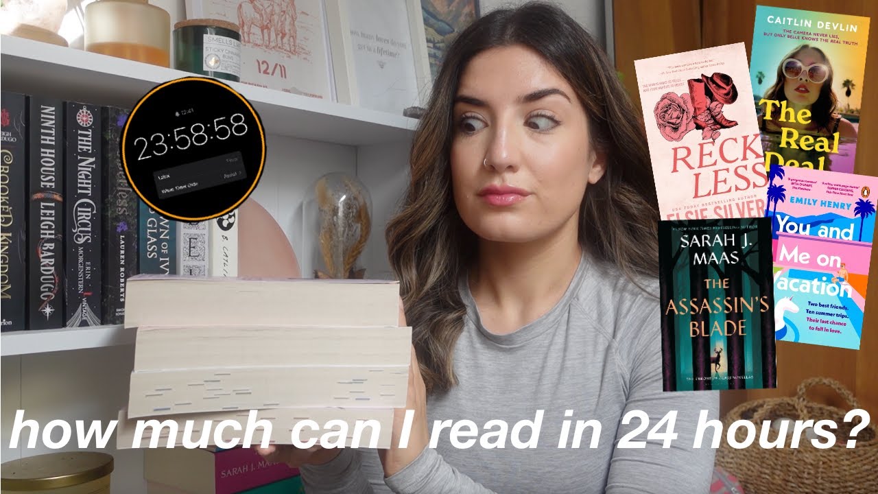 how much can I read in 24 hours? *spoiler free* reading vlog - YouTube