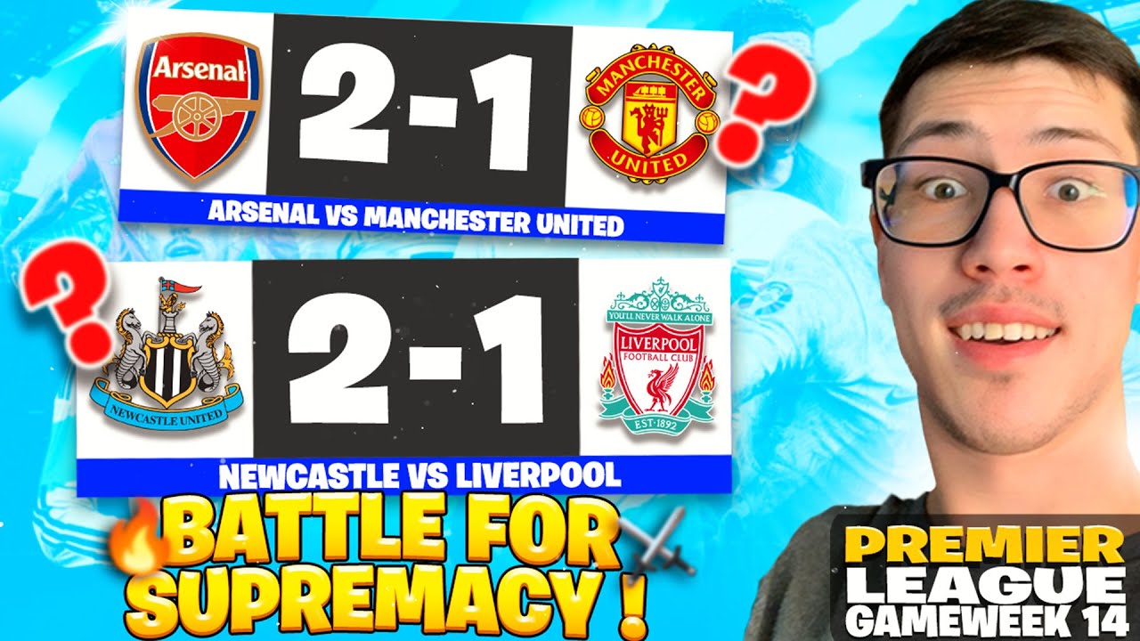 Premier League Gameweek 14 Predictions - YouTube