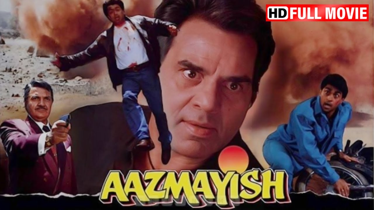 Aazmayish (1995) | Dharmendra, Rohit Kumar, Anjali Jathar | 90s धमाकेदार हिंदी एक्शन मूवी - YouTube