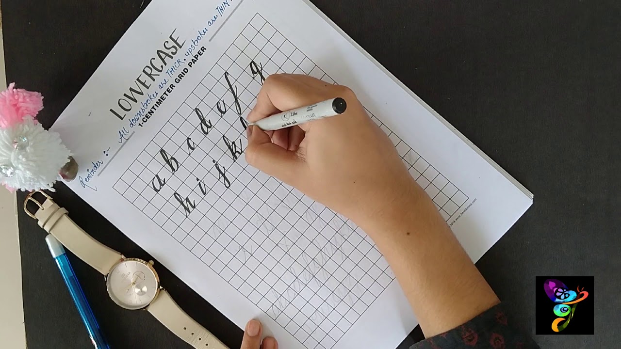 HOW TO | DIY | LOWER CASE | HANDWRITING BASIC CALLIGRAPHY | PART 4 ...
