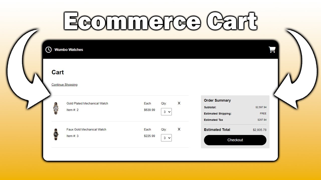 Design Beautiful Cart Page with HTML & CSS | Beginner Ecommerce ...