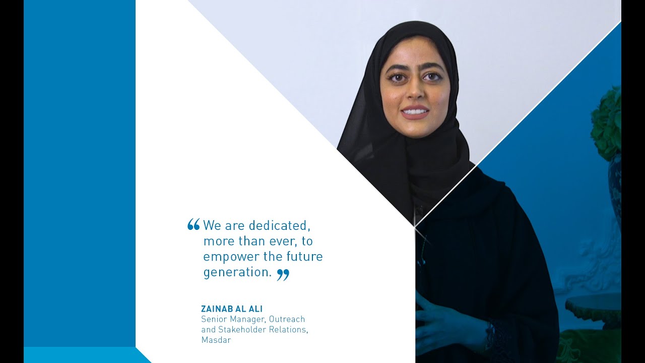 Zainab Al Ali highlights Masdar's dedication to empowering the youth ...