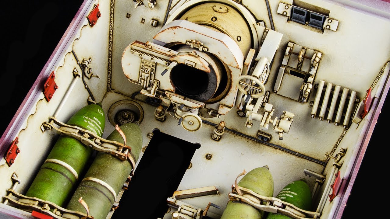 How To Paint German Tank Interiors QUICKLY - YouTube