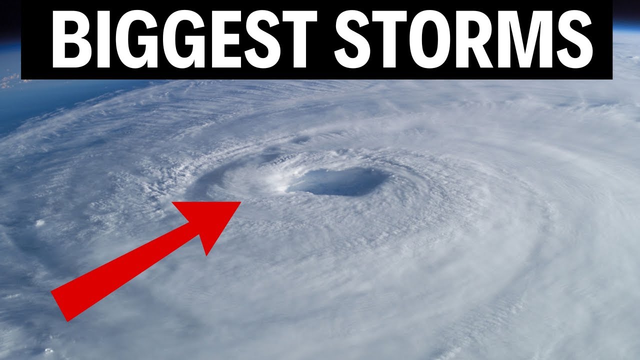 Top 5 Largest Hurricanes Ever Captured from Space! - YouTube