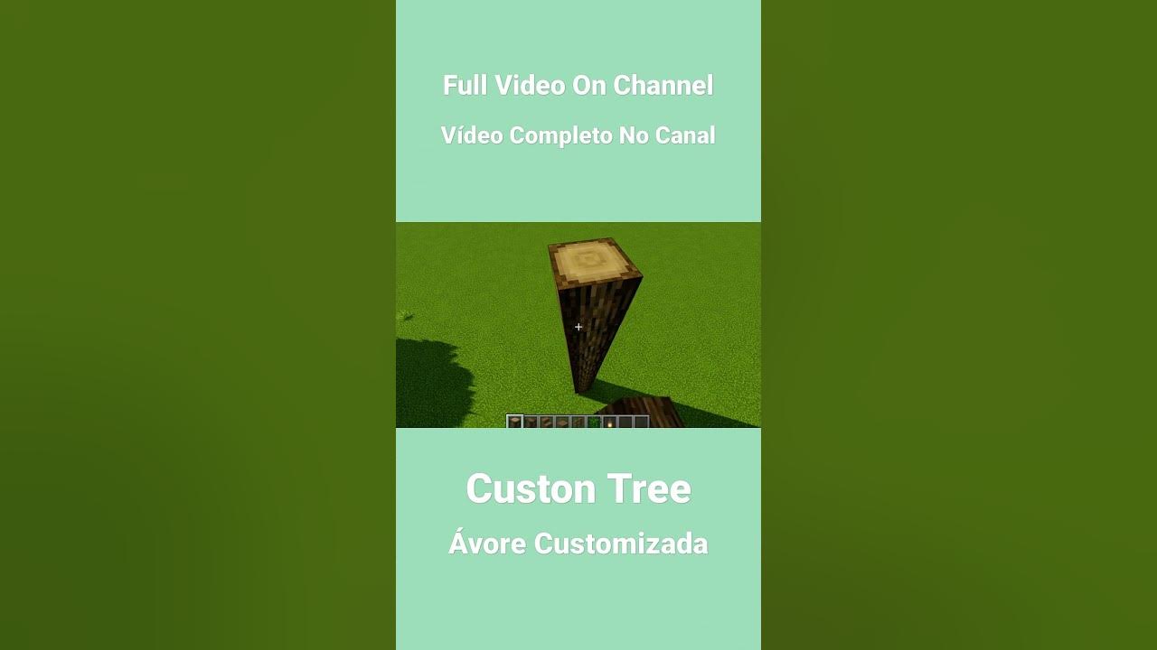 Minecraft: Custon Tree - Árvore Customizada Tutorial - YouTube