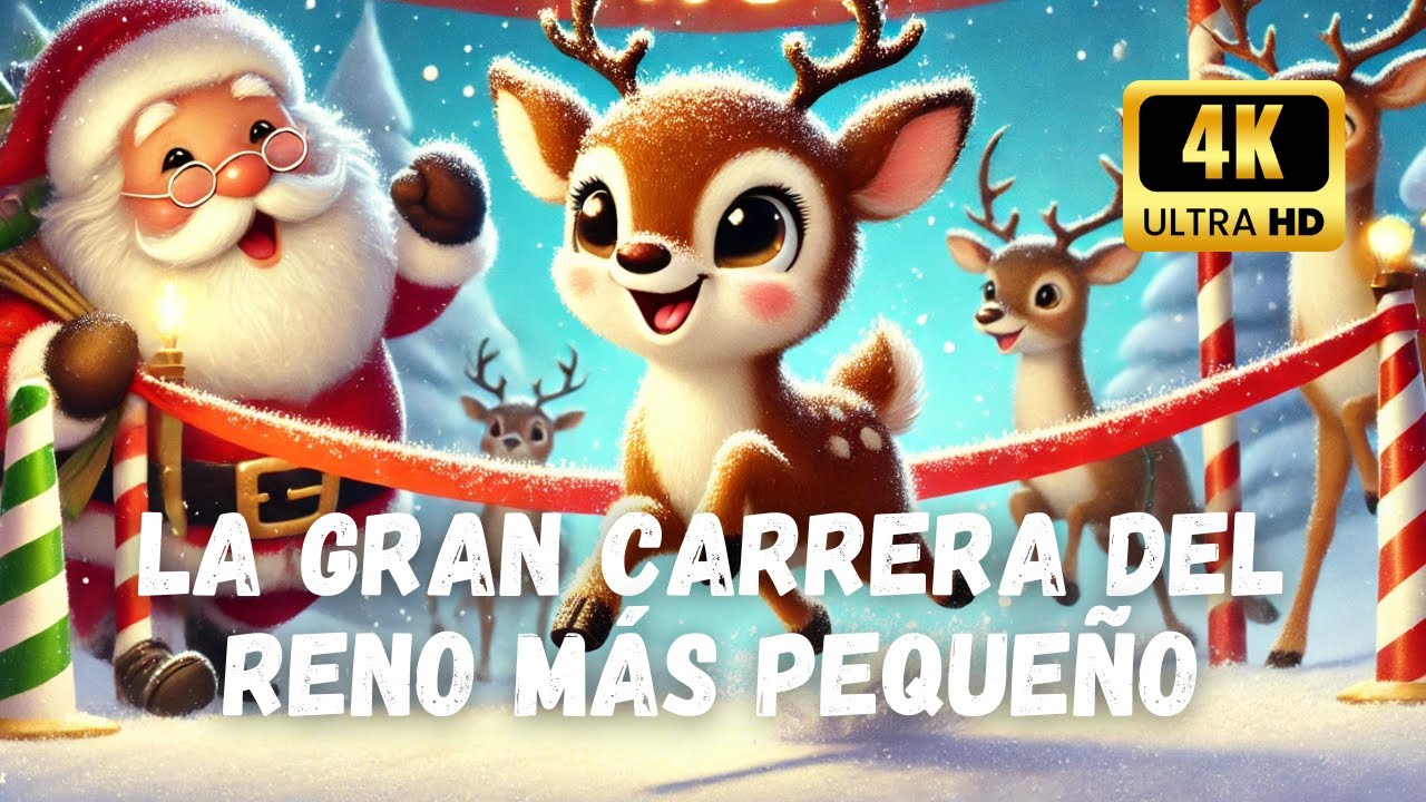 La Gran Carrera del Reno Más Pequeño | Stories in Spanish for babies ...