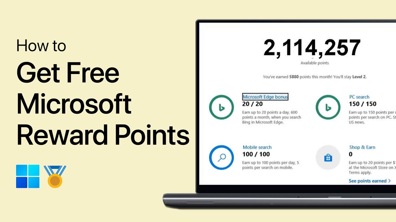 How to Get Free Microsoft Reward Points - Tutorial - YouTube