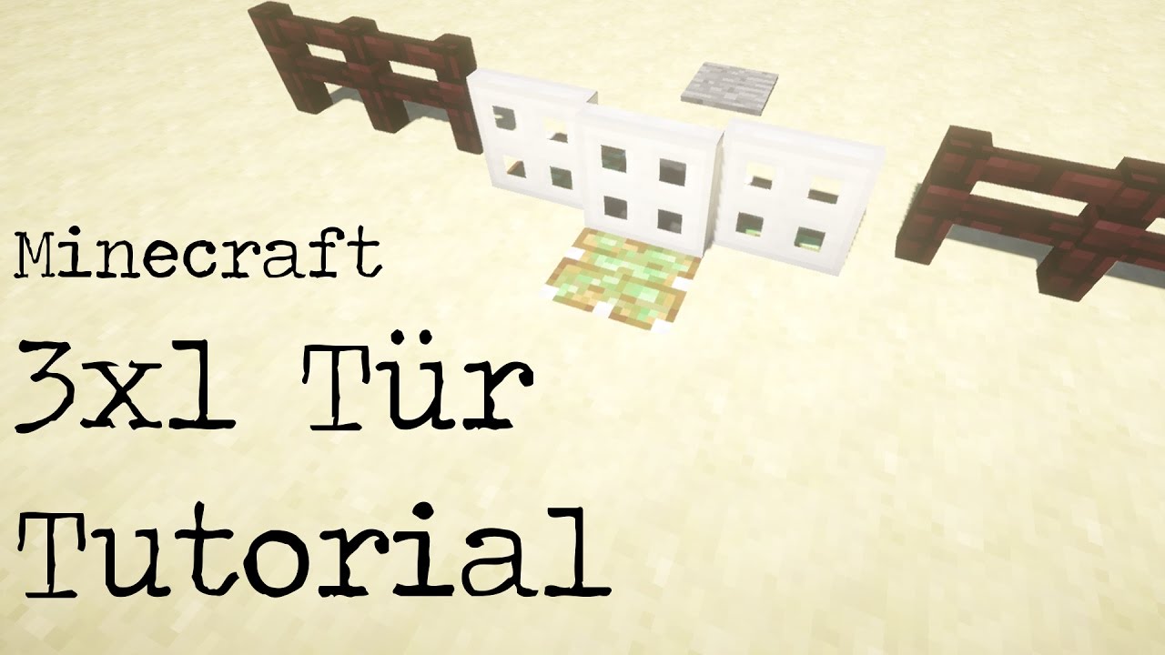 Einfache 3x1 Eisentür - Minecraft Tutorial - YouTube