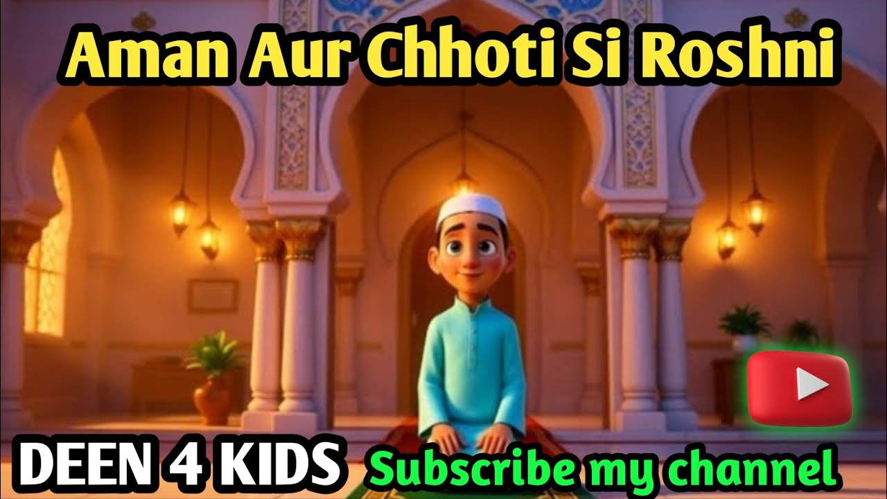 Aman Aur Chhoti Si Roshni | Islamic Moral kids Cartoon Story - YouTube